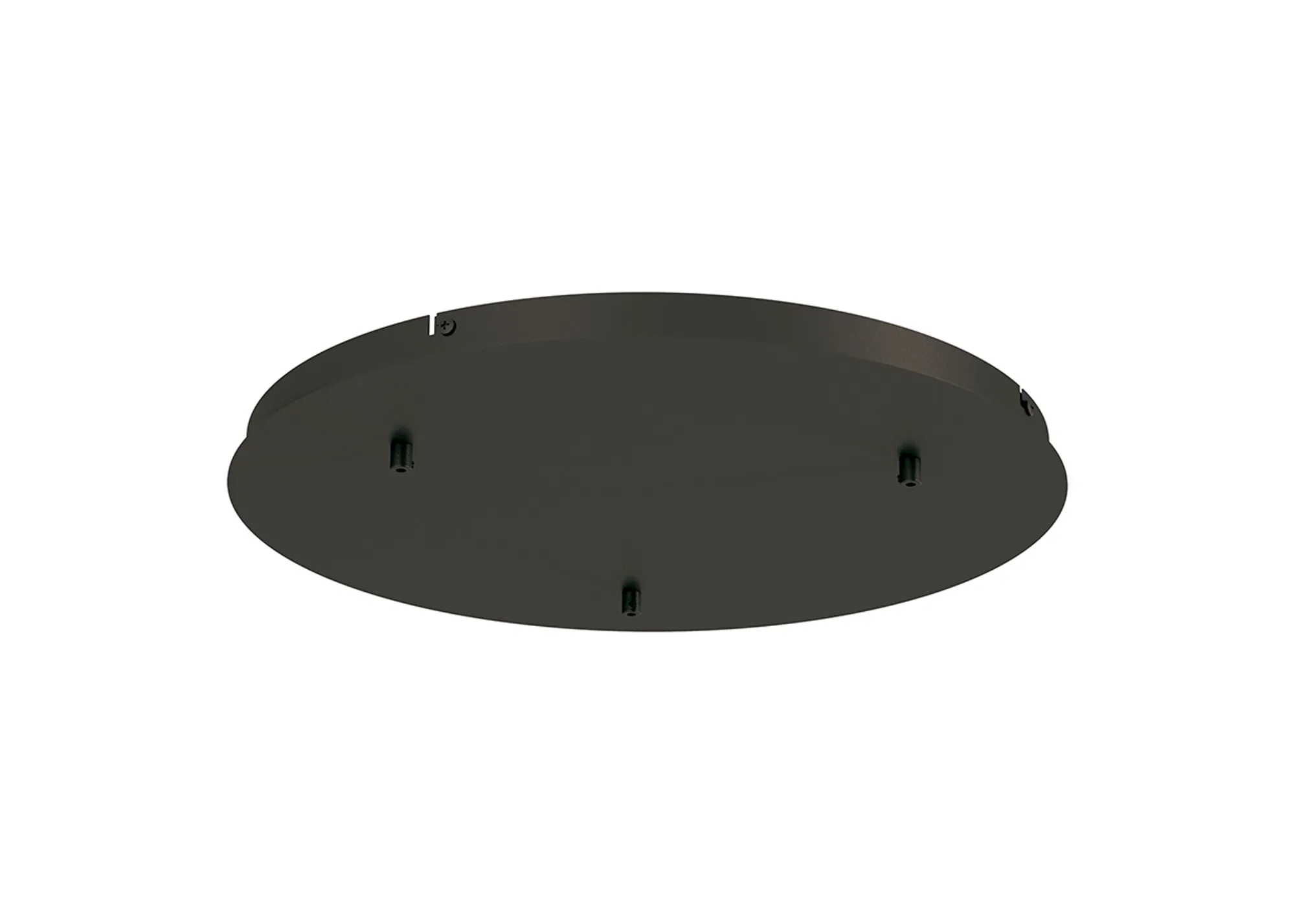 M8515 Elsa Bespoke Mantra Elsa 3 Hole 500mm Round Canopy Kit Black - Inspired Lighting Ltd.